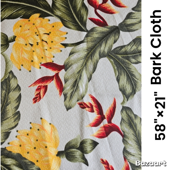Trendtex Fabrics | Accents | Trendtex Fabric Floral Bark Cloth Fabric ...